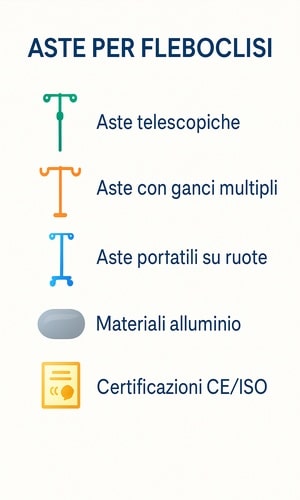 Asta per Flebo a Noleggio: varie tipologie a scelta